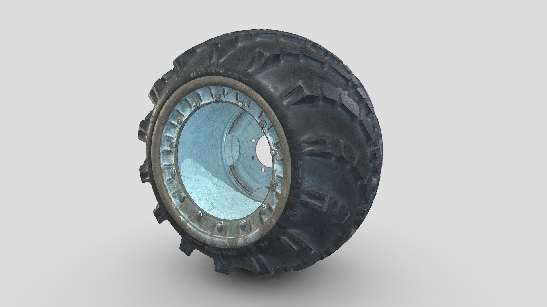 3D model Wheel Arched_Old Painted steel. - 3D model by StarTone ...
