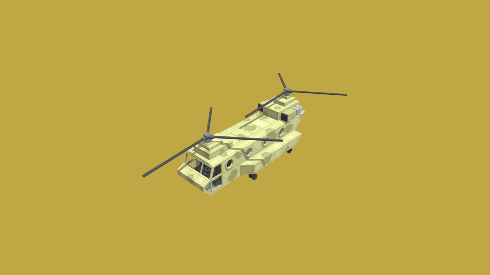 Minecraft Chinook Helicopter Boeing