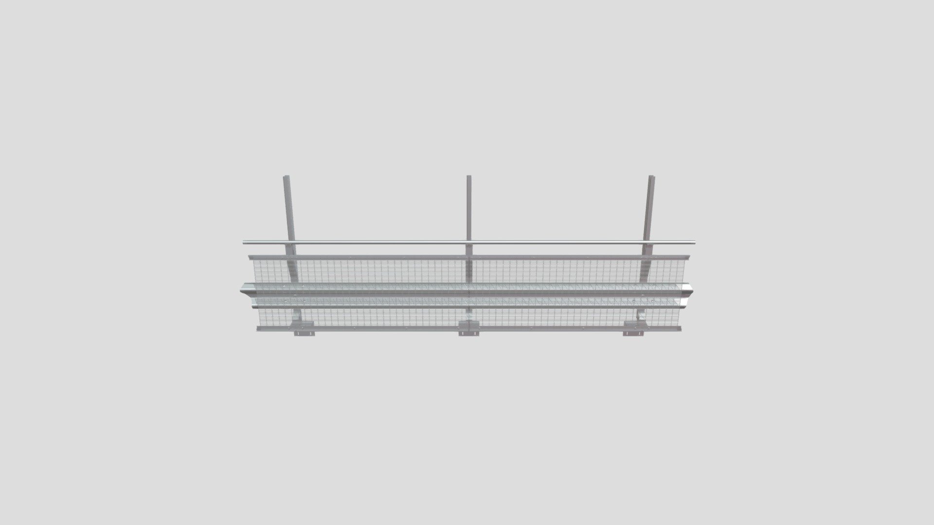 Aurora - Crash Rail + Anti climb - 3D model by Valmont Façade Systems ...
