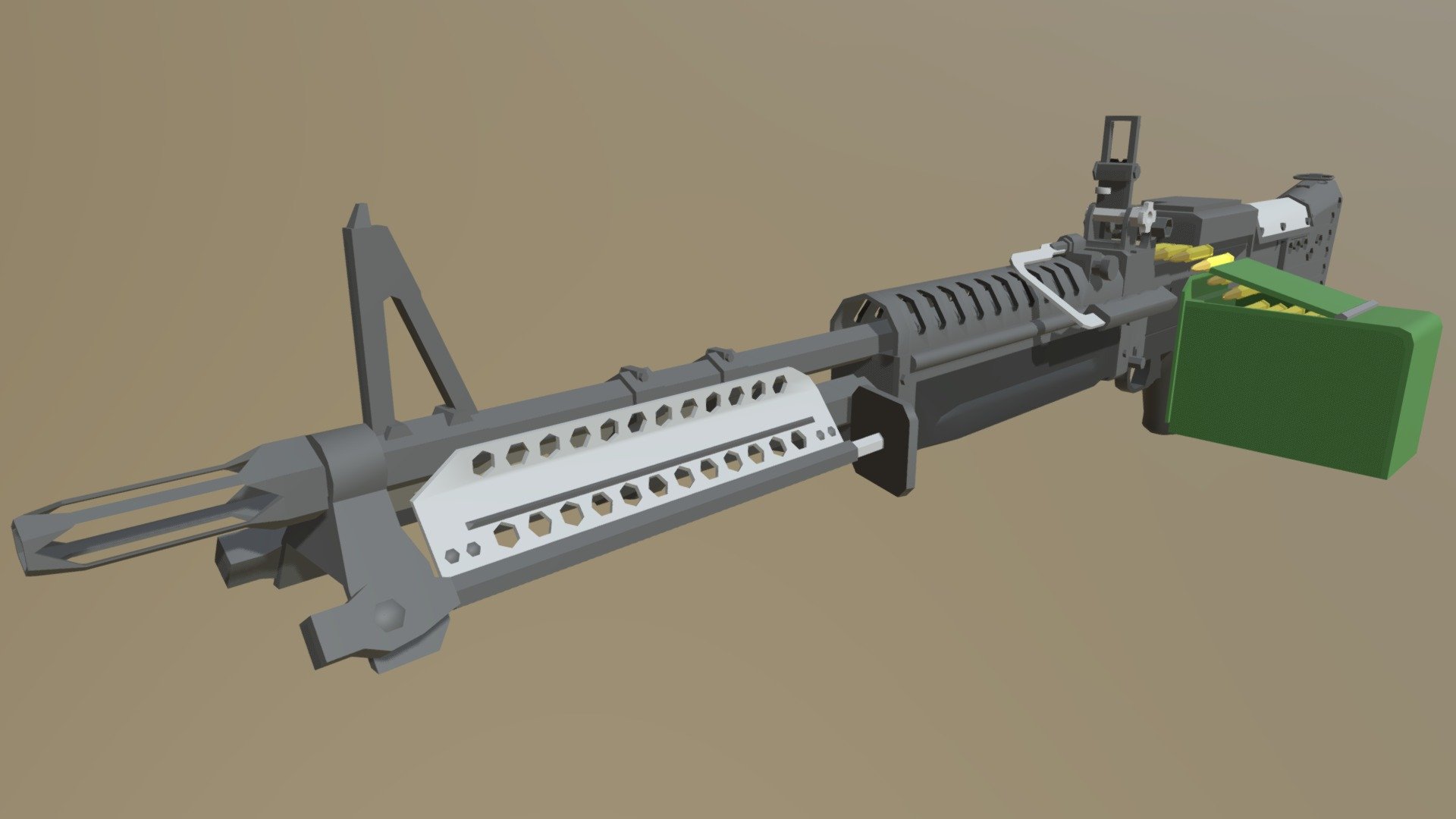 Low Poly M60 - Download Free 3D model by LowPolyCount (@EndangeredOXX ...