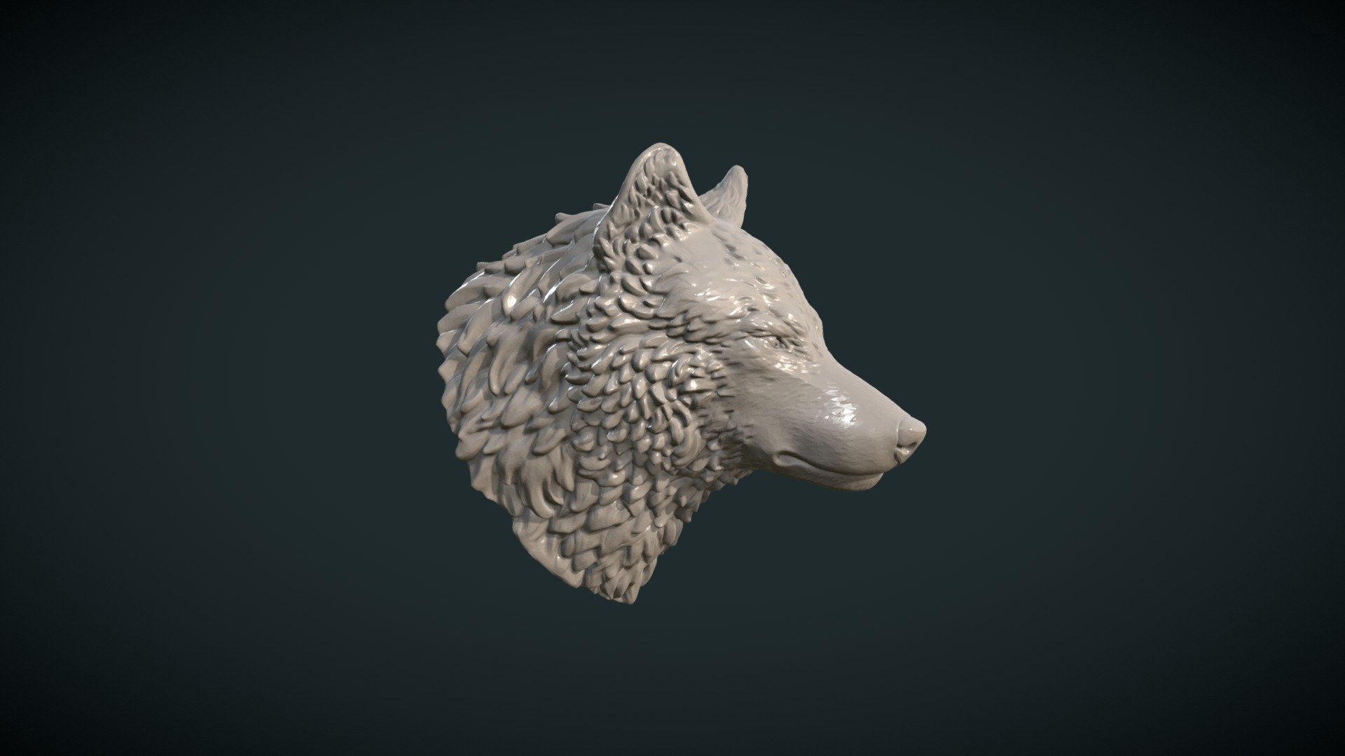 Wolf Head III - 3D model by Skazok [4e748c5] - Sketchfab