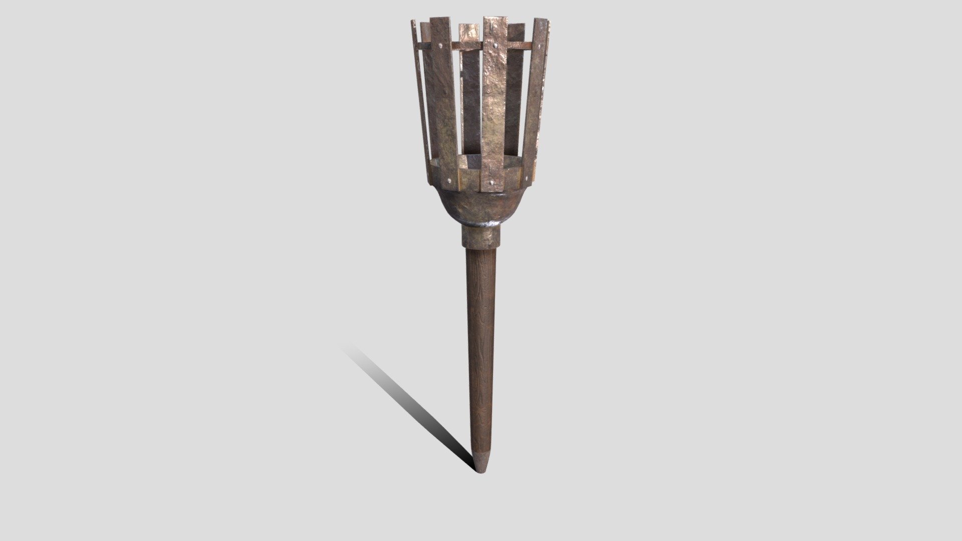 Medieval Guard Torch - 3D model by Simon T Griffiths (@RubberMan ...