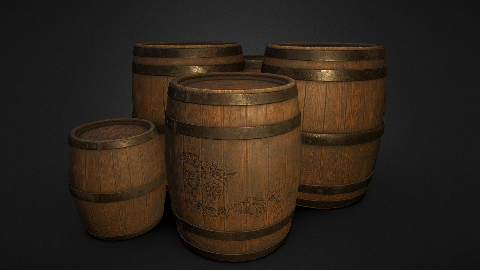 Barrels - 3D model by Simplix [4e76ab8] - Sketchfab