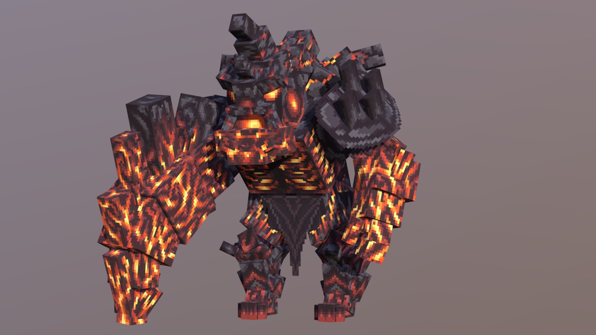 Magma Troll - 3D model by pluckycat [4e77d71] - Sketchfab