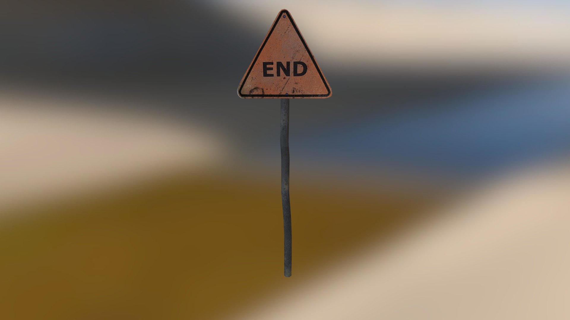 End_Sign - 3D model by Creative Market (@creativemarket) [4e78445 ...