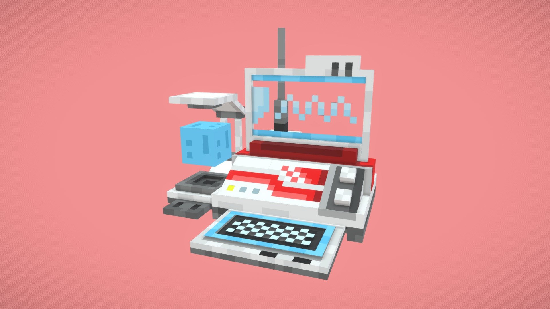 Cyberdeck - 3D model by Koemcrete [4e7a7ee] - Sketchfab