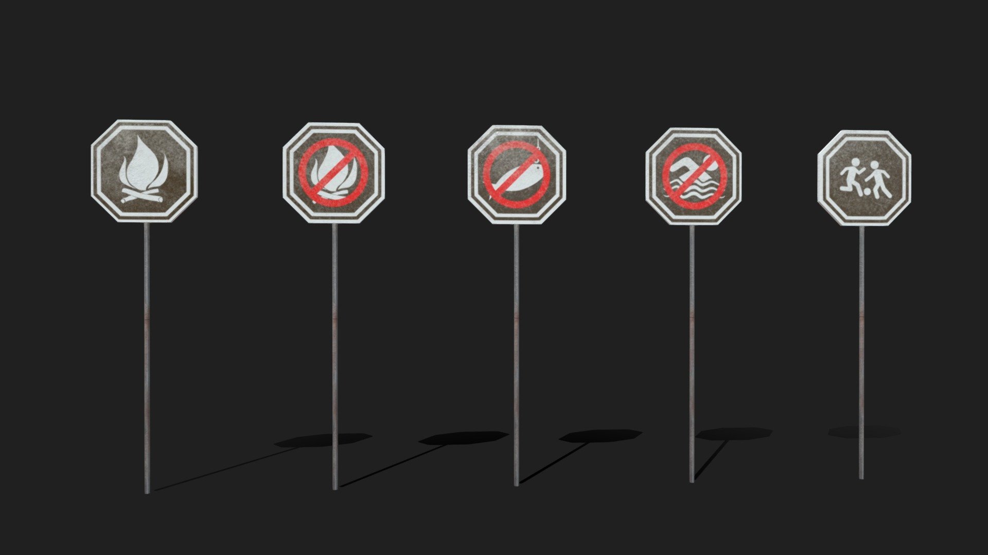 Camp Signs - 3D model by Kugatsu Tsukai 3D Model Hub (@KugatsuT ...