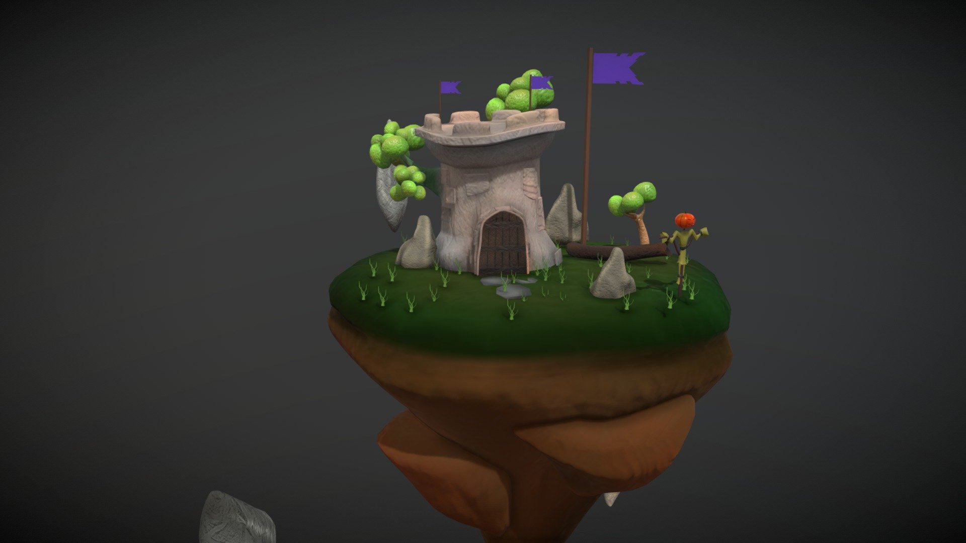 Fort Rock - 3D model by Hugo Armando Villadiego A (@HugoVilladiego ...
