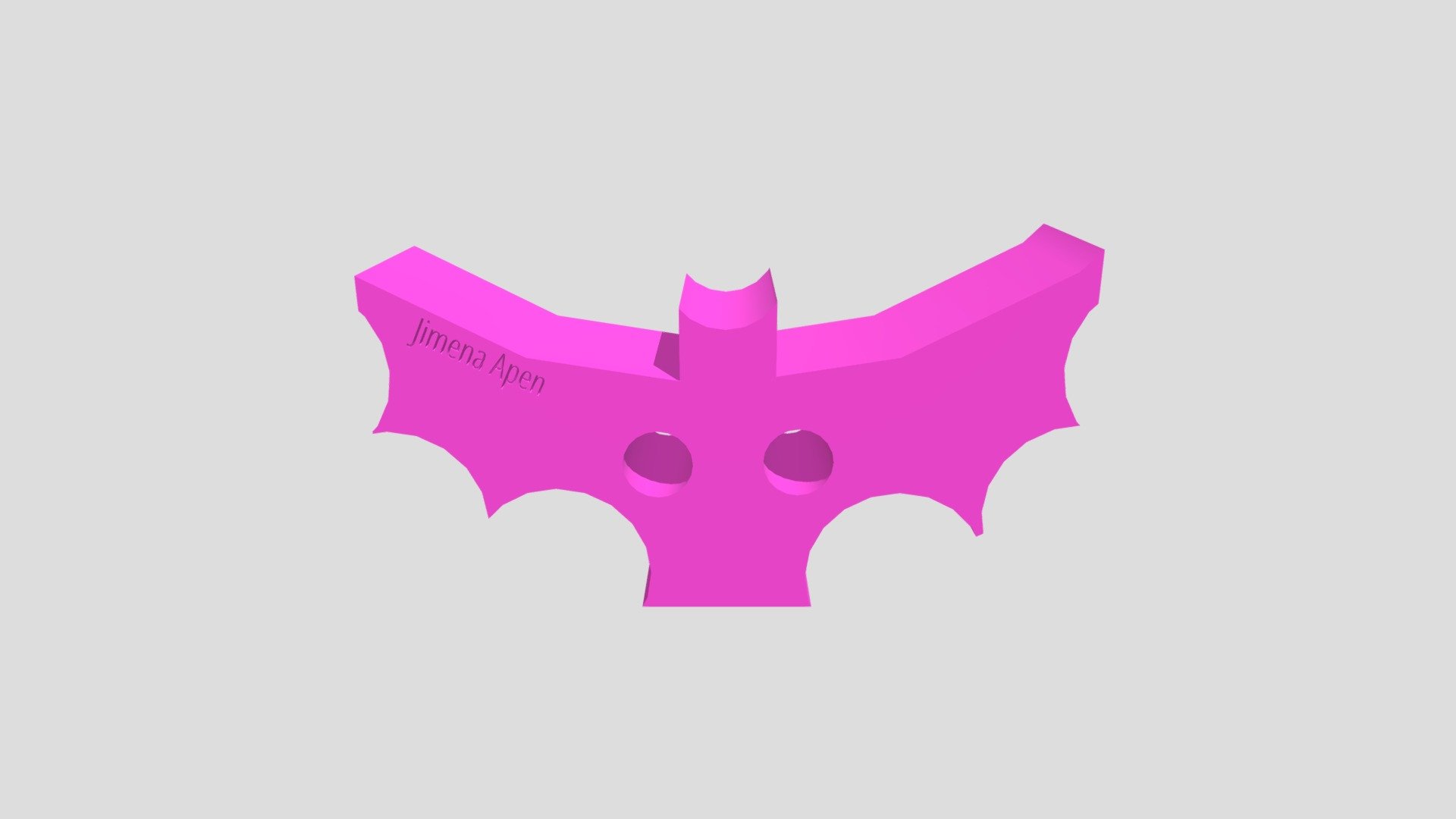 Bat Button - 3D model by Flower Button (@010088062) [4e7f2ea] - Sketchfab