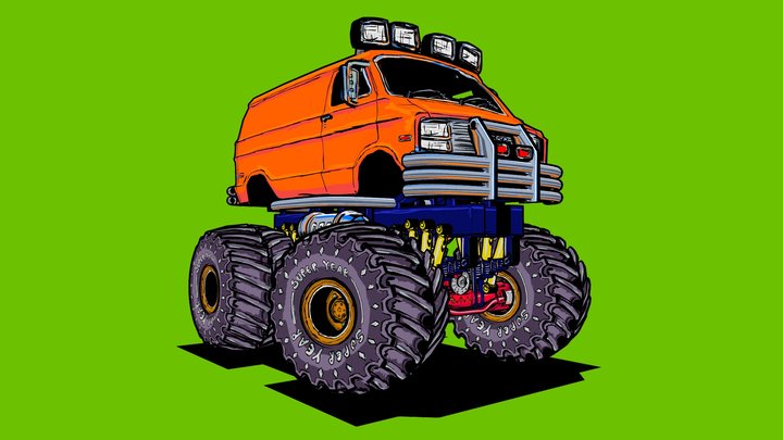 Monstertruck 3D models - Sketchfab