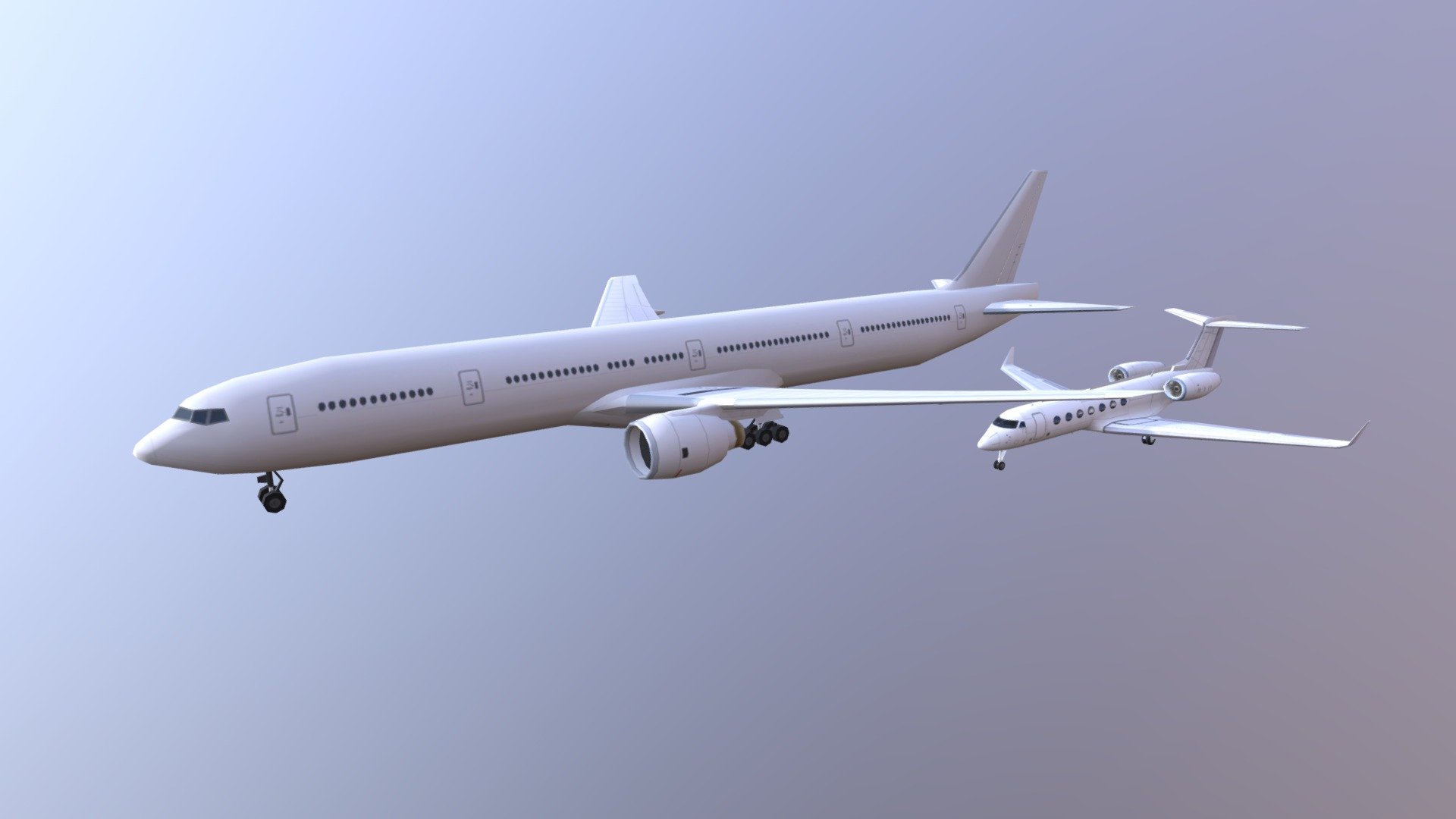 Gulfstream 5 and a 777 - Download Free 3D model by infina [4e860a3 ...