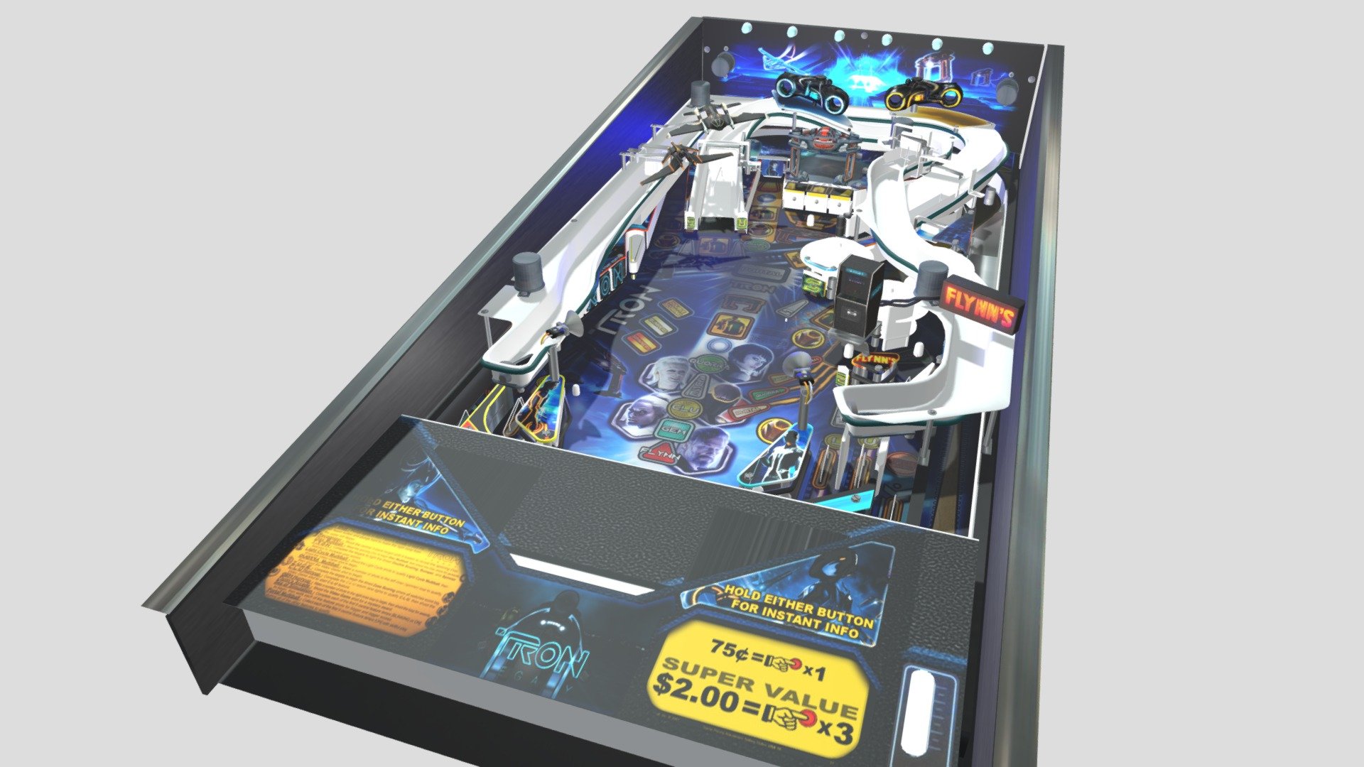 Tron Legacy - 3D model by pinballmuseum [4e8ab89] - Sketchfab