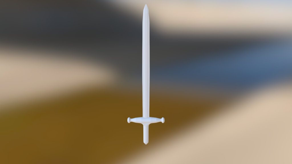 Longsword - 3D model by Cameron G (@StoneCG) [4e8b093] - Sketchfab