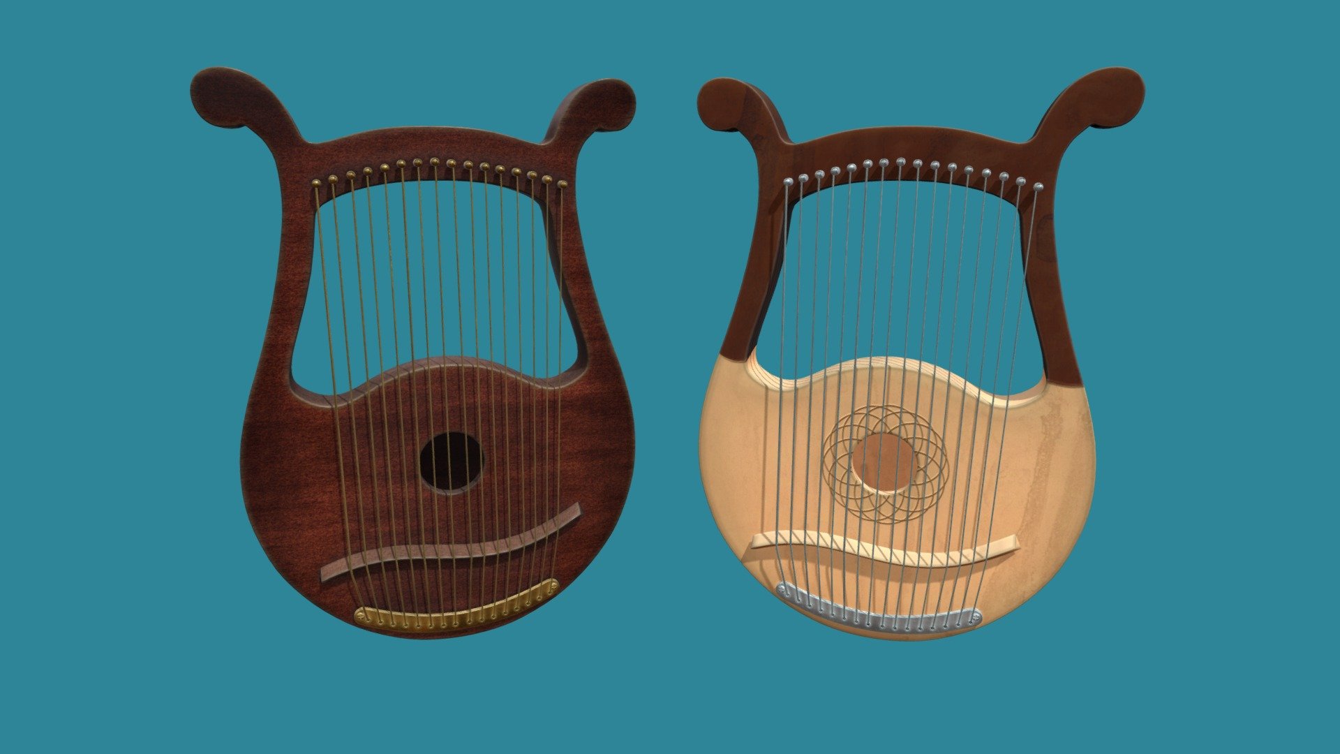 Lyre - Buy Royalty Free 3D model by GattalupaGames [4e8c40f ...