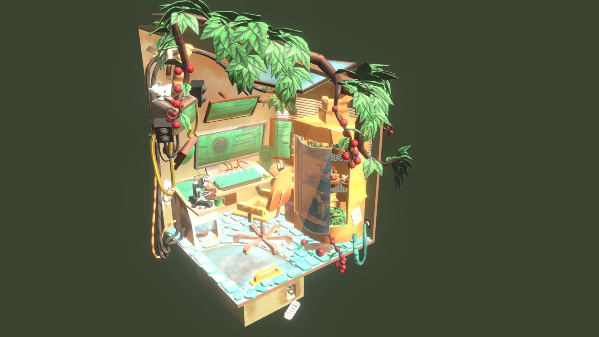SolarPunk enjoyer - DAECrib - 3D model by Ellin (@ElinaSapiete ...
