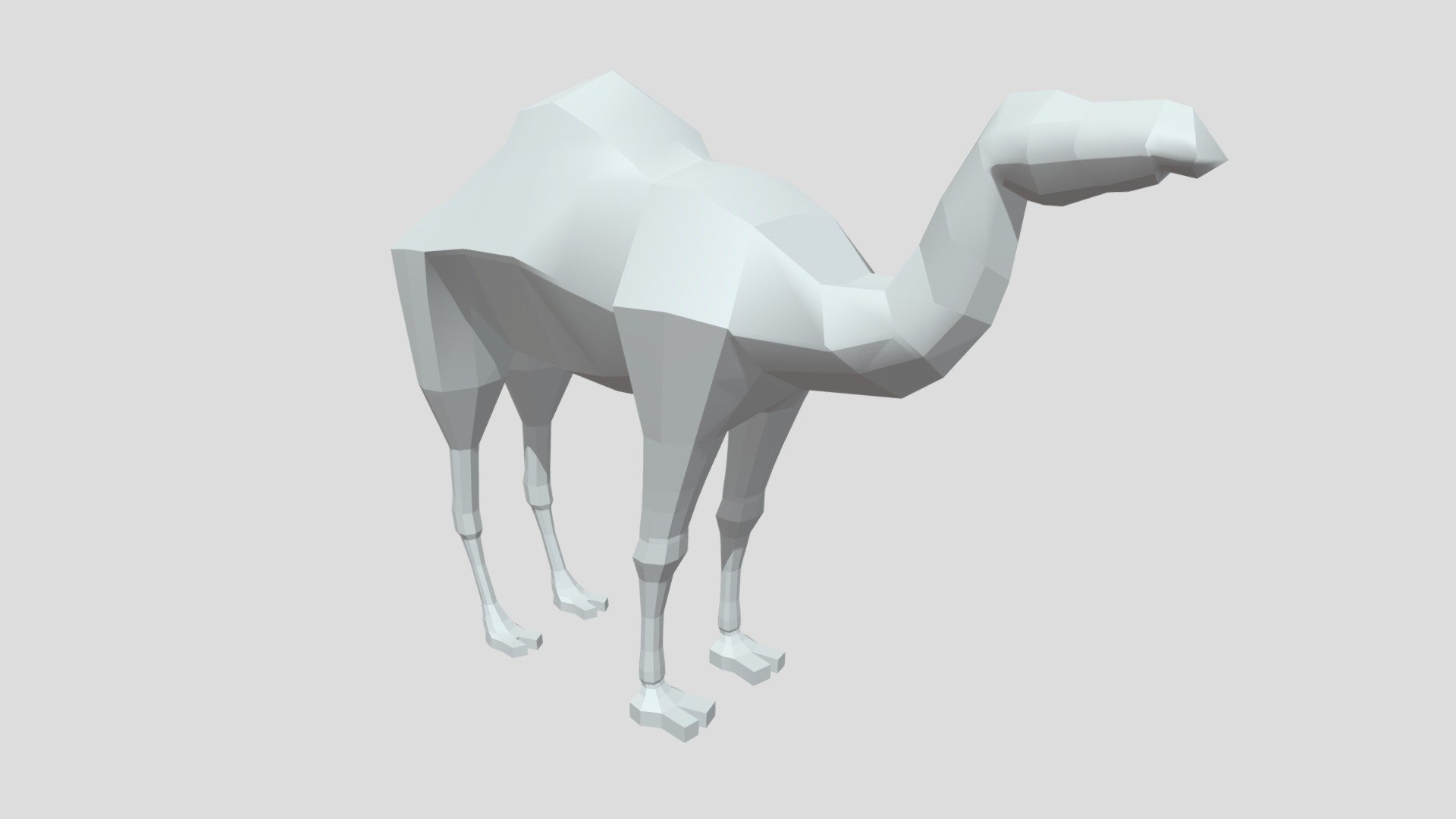 low poly camel - 3D model by sarobur [4e8e142] - Sketchfab