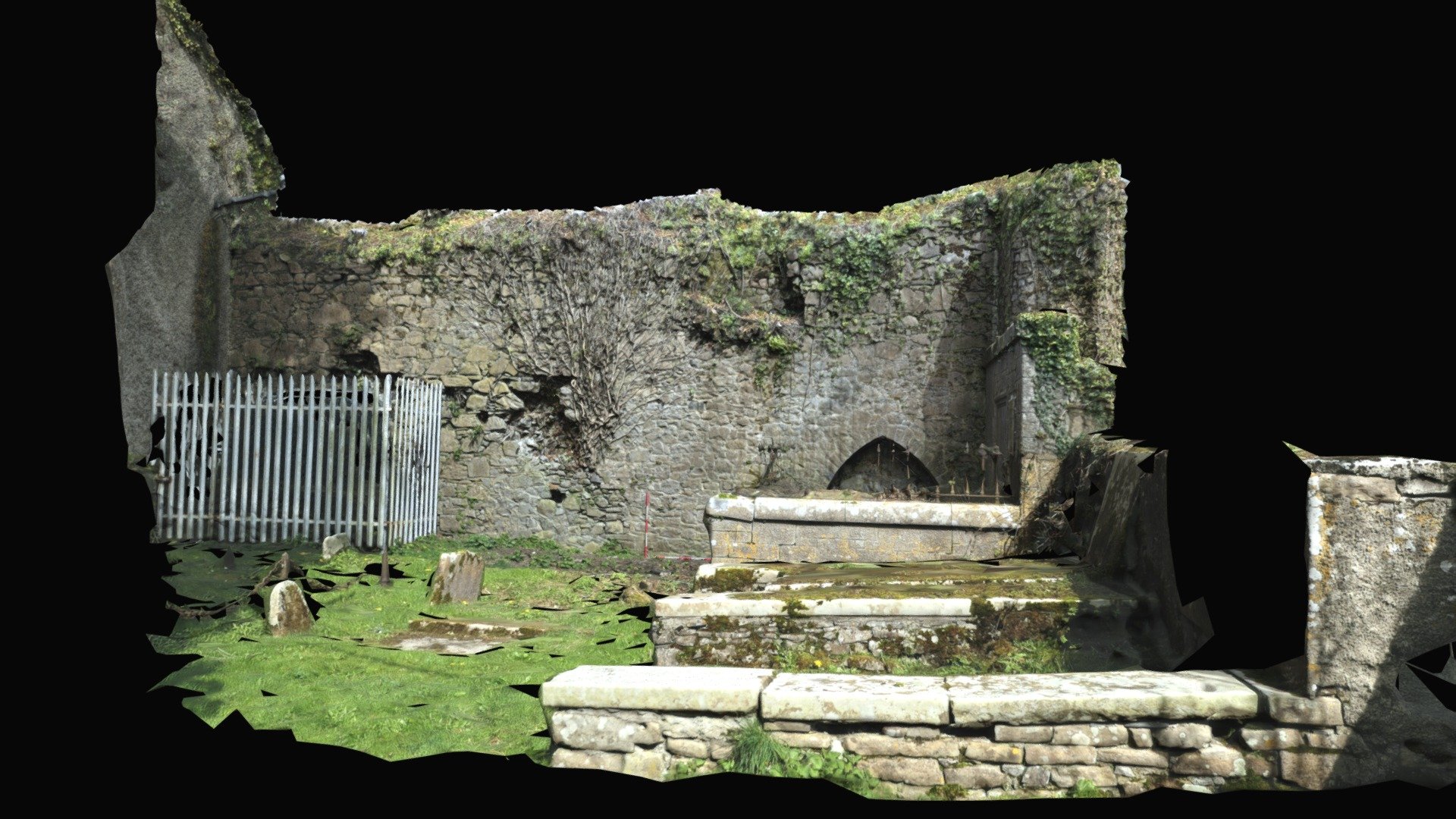 Killeigh Friary South Wall Chapter House - Download Free 3D model by ...