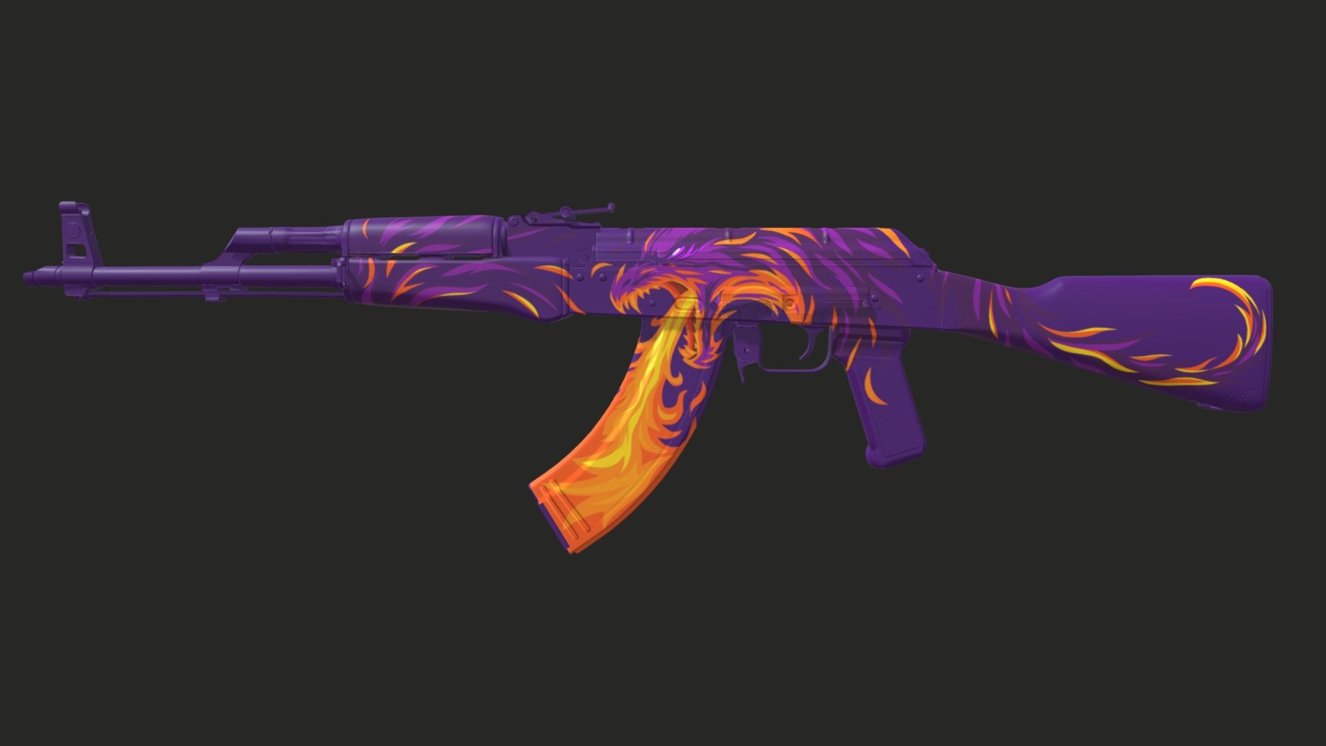 AK-47 Fury - 3D model by ddillan [4e90445] - Sketchfab