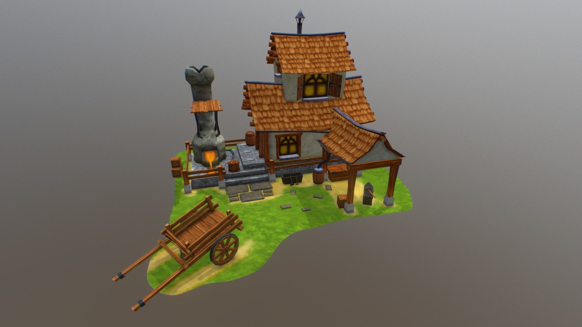Forge - 3D model by AlexPuhov [4e91f3b] - Sketchfab