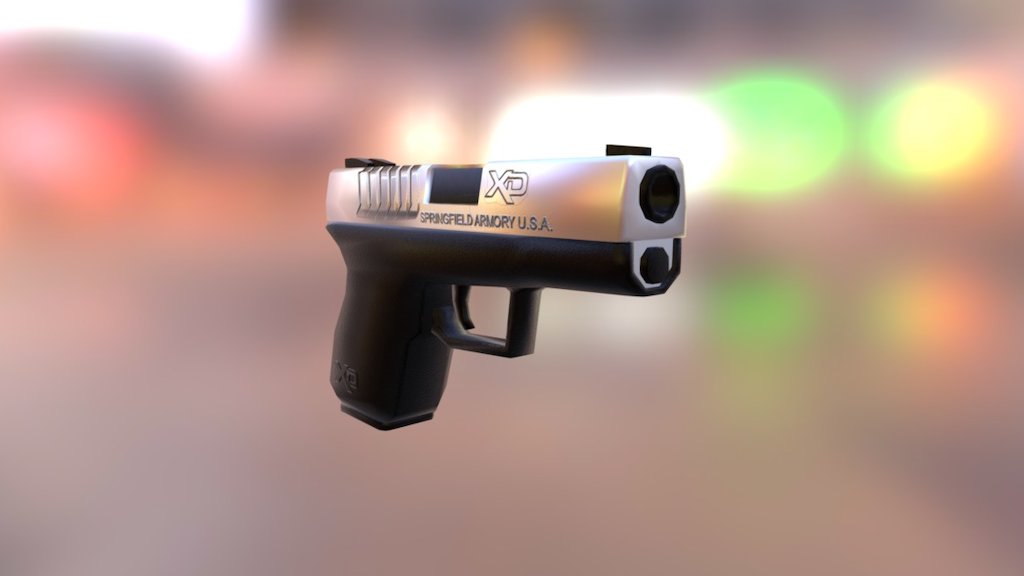 Handgun - 3D model by JoshRedgrift [4e92299] - Sketchfab