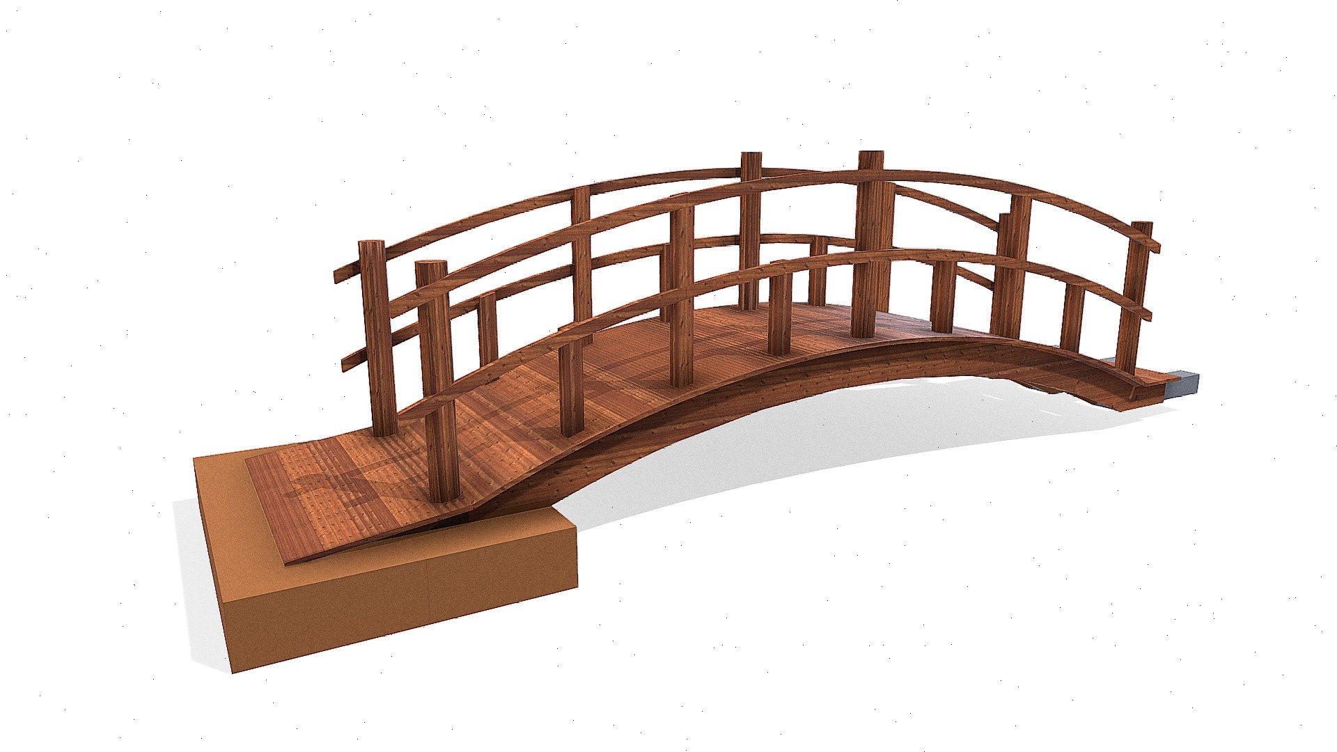 Custom Forever Bridge 20 ft L x 5 ft - 3D model by Forever Redwood ...