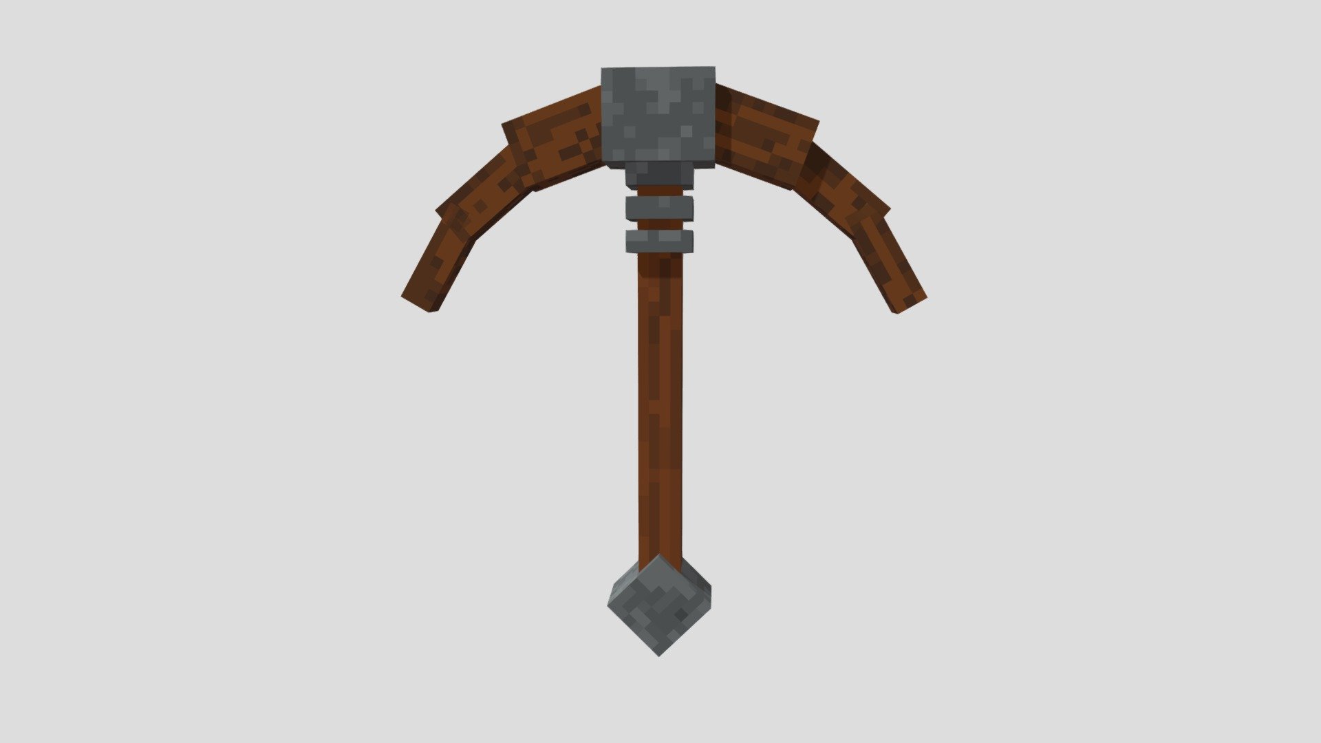 3D Wooden Pickaxe - Download Free 3D model by Matt Alexander (@Matt ...