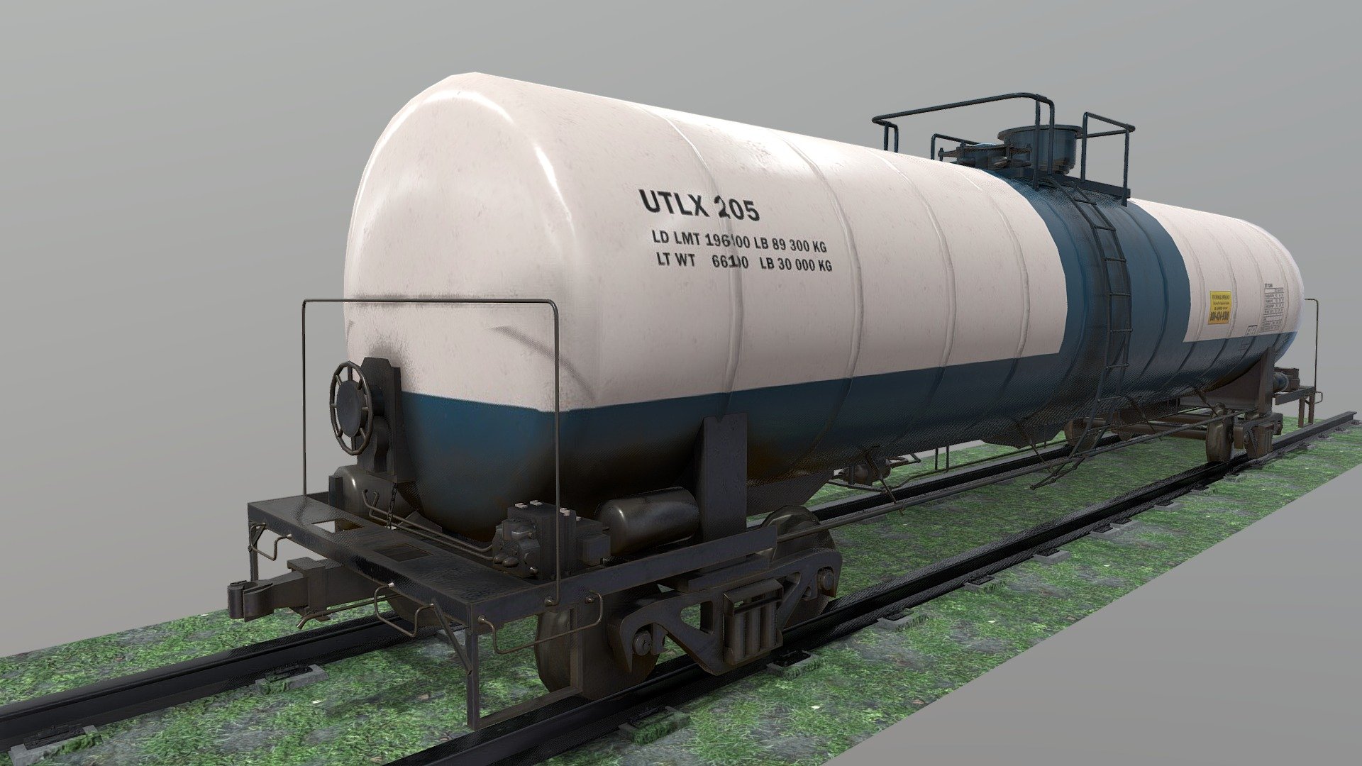 Railway Tank Car - Railroad - Train Tank Wagon - Buy Royalty Free 3D ...