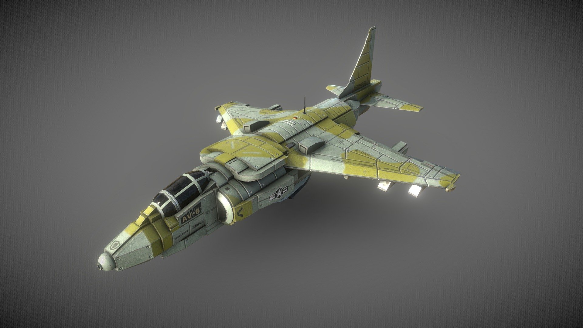 AV-8B Harrier - 3D model by neogools [4e99d8b] - Sketchfab