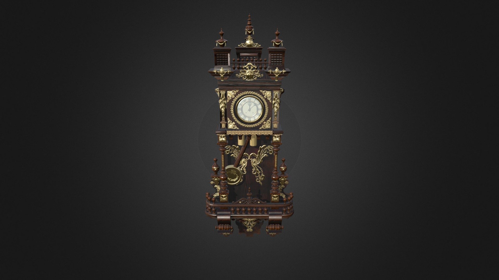 vintage clock - 3D model by Taste me (@Savour) [4e99e9d] - Sketchfab