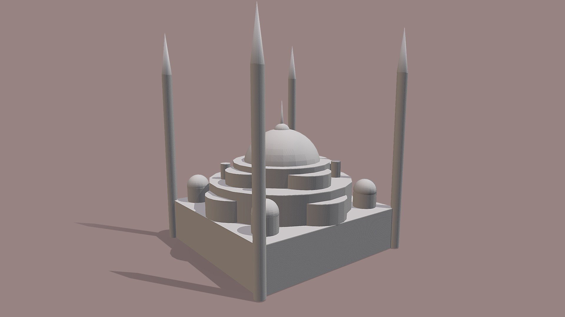Mosque - Download Free 3D model by granger0 [4e9af9a] - Sketchfab