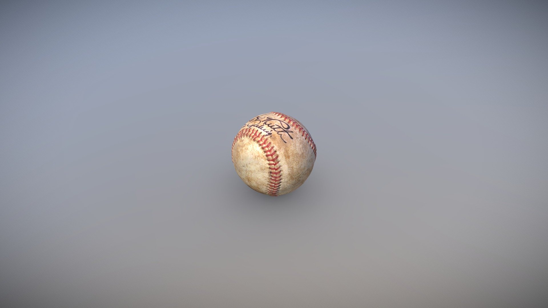 Babe Ruth Baseball - 3D model by FletchTech [4e9d1b5] - Sketchfab