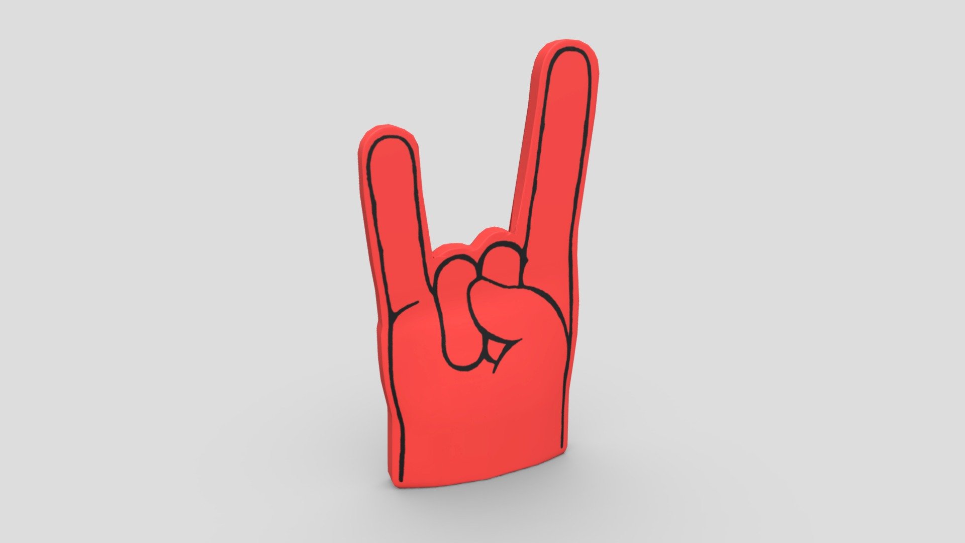 Foam Finger 3 - Buy Royalty Free 3D model by plaggy [4e9dd10 ...