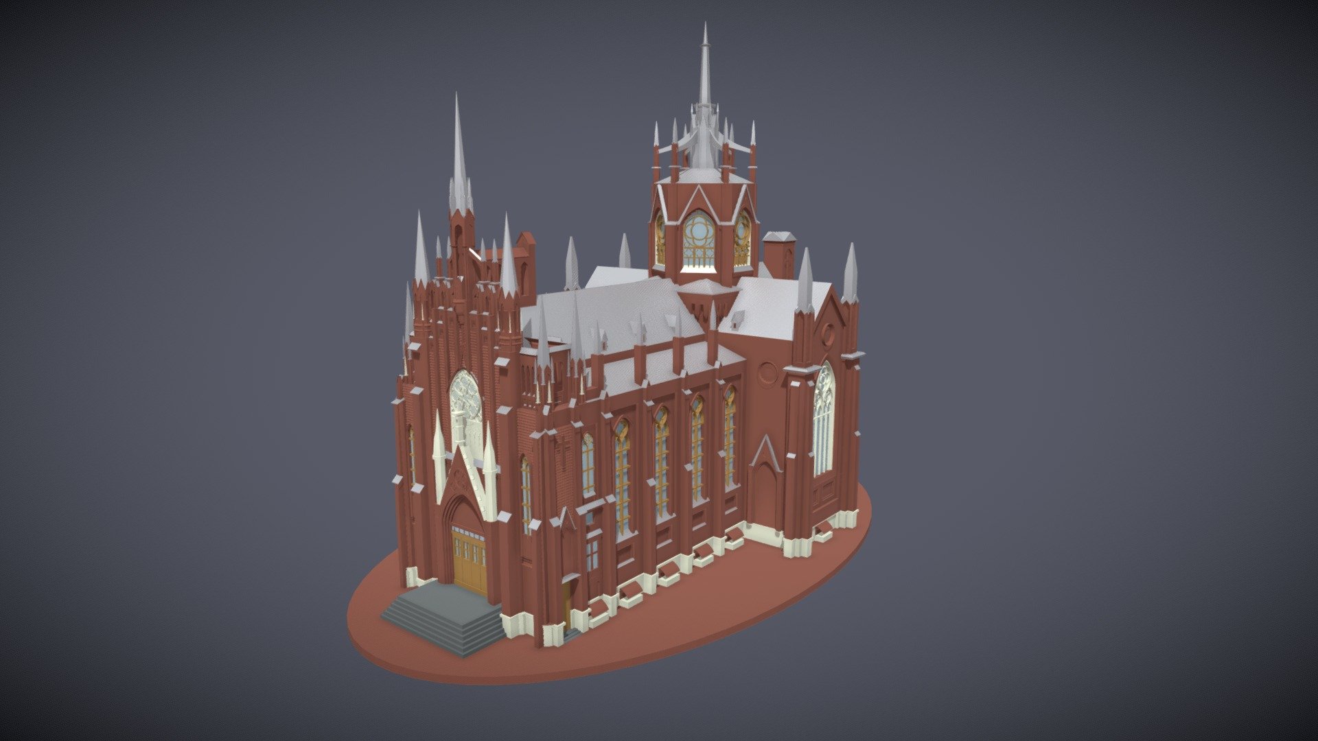 Cathedral of the Immaculate Conception - Download Free 3D model by ...