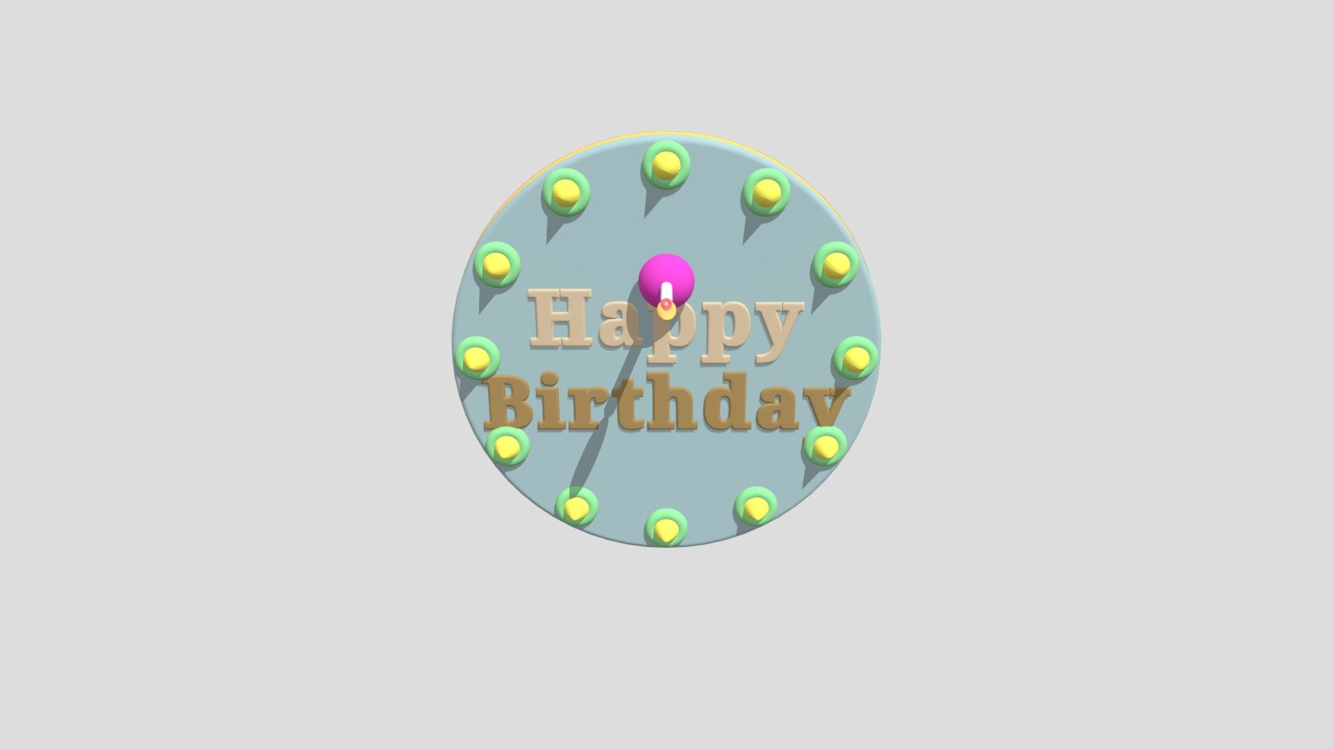 Parametric Birthday Cake_ Mr Jason - Download Free 3D model by it ...
