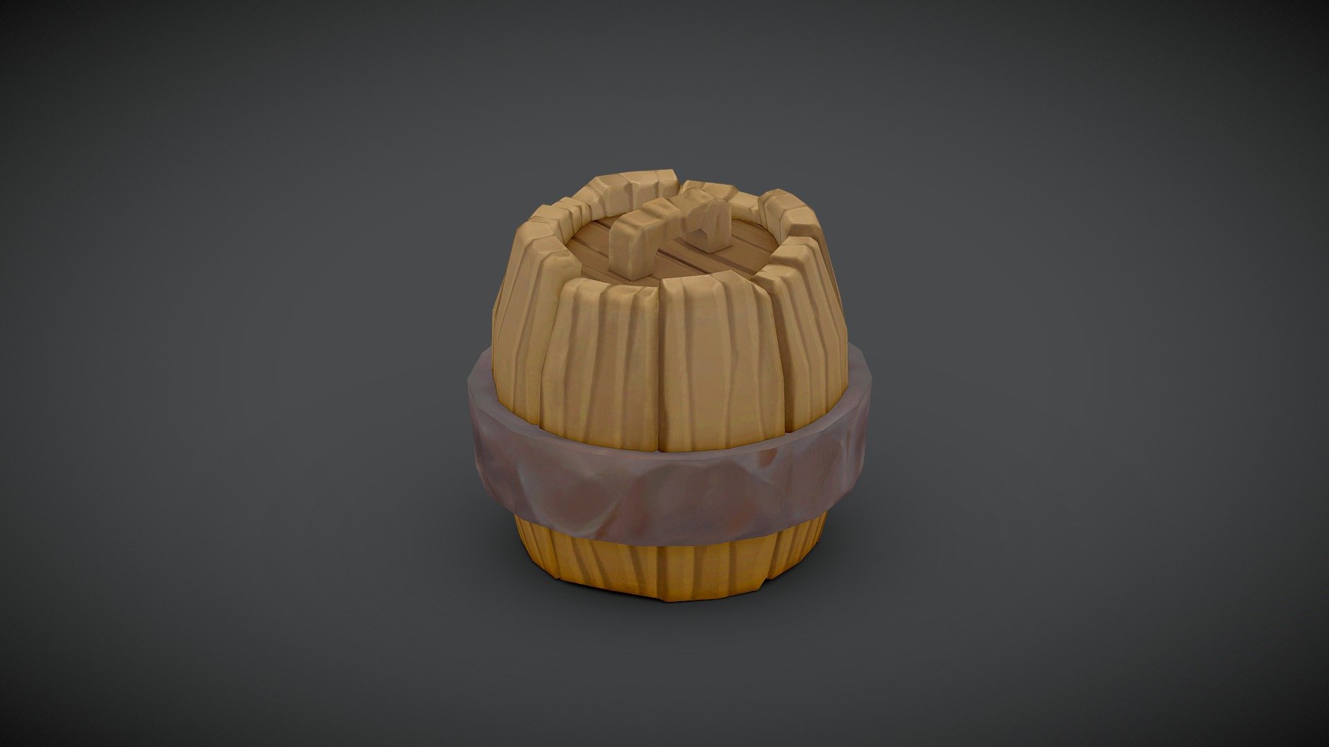 Test Work - Stylized Barrel (Texture) - 3D model by Theo Link ...