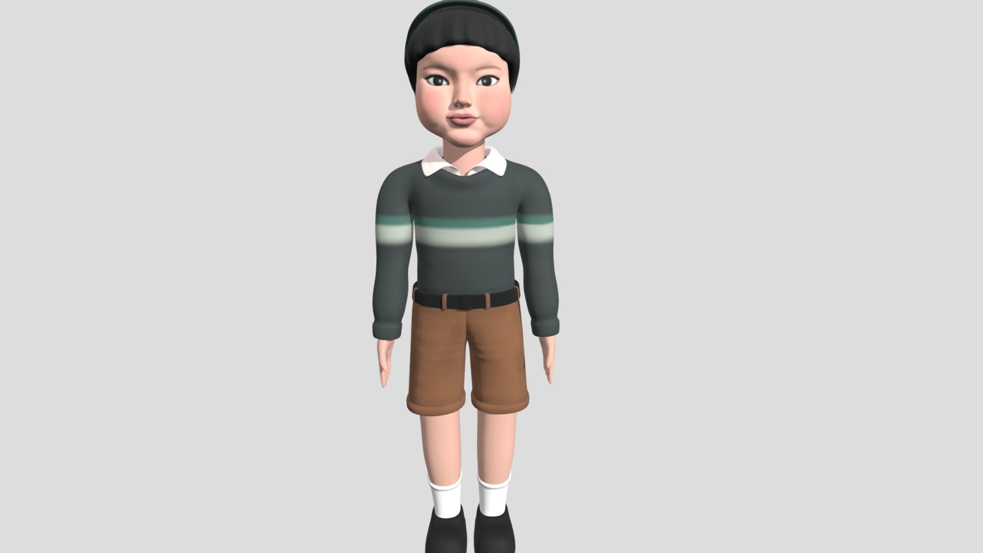 Squid Game Doll Chul-Su - 3D model by eliffylmz [4ea2365] - Sketchfab