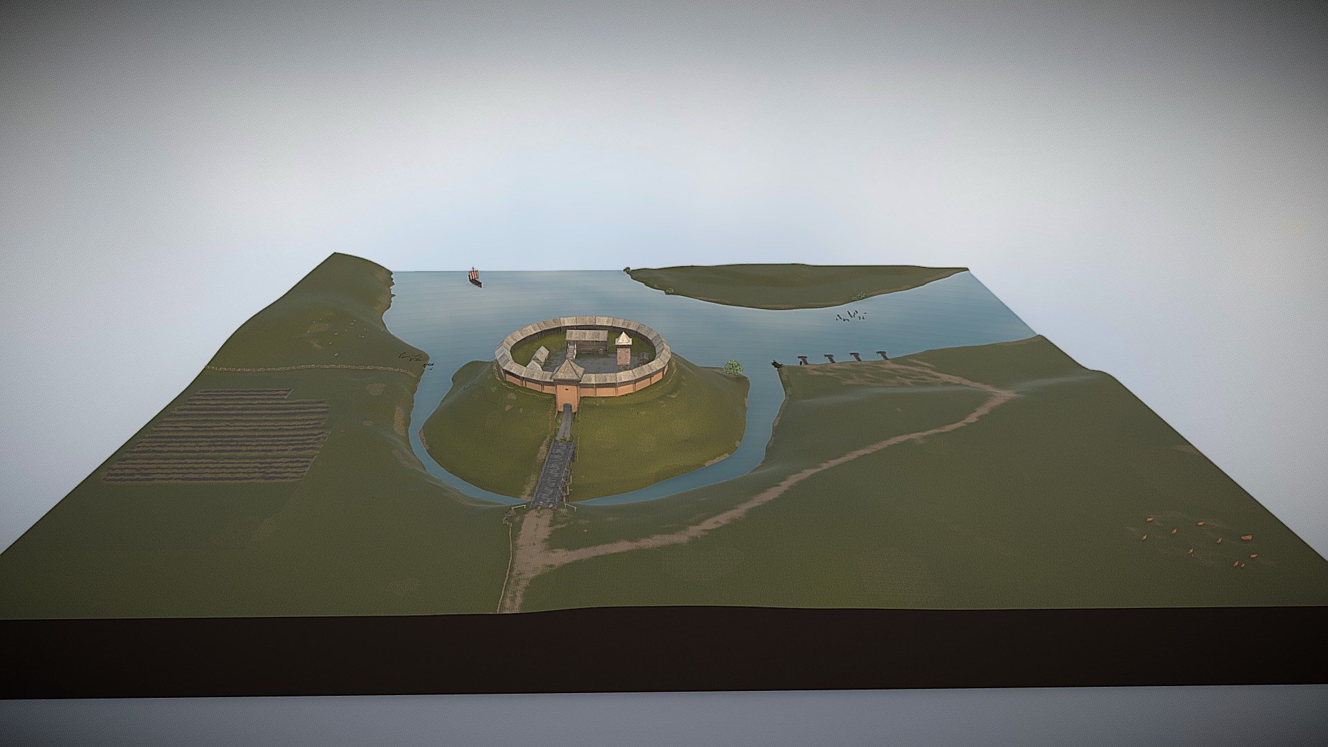 Drohiczyn Castle digital reconstruction - 3D model by Saulius.Zaura ...