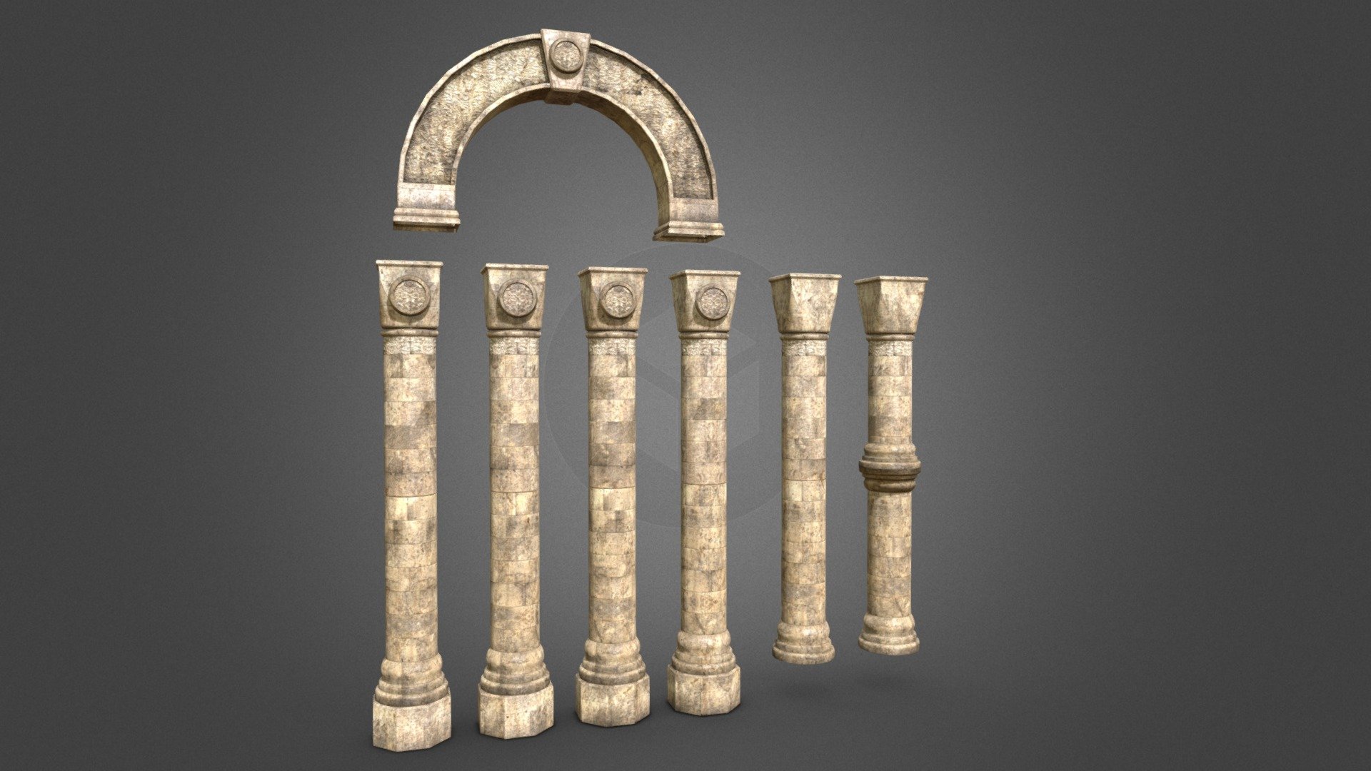 Medieval Palace Architecture - Asset Pack - Download Free 3D model by ...