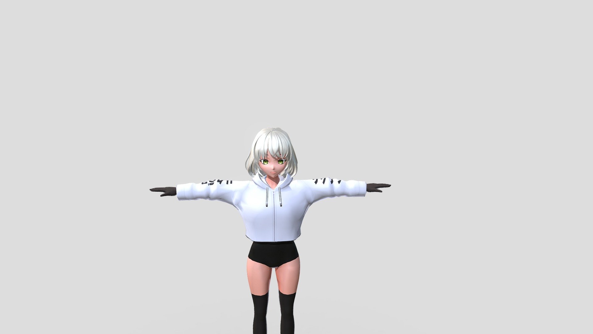 Shiro 3D Anime Model - 3D model by rctprogres [4eabe18] - Sketchfab