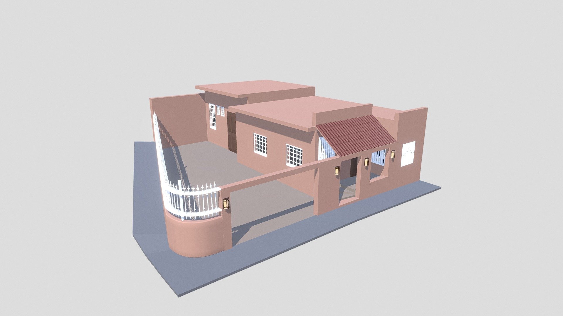Sample House - 3D model by Sarge The Architect Dude (@Sargitect ...