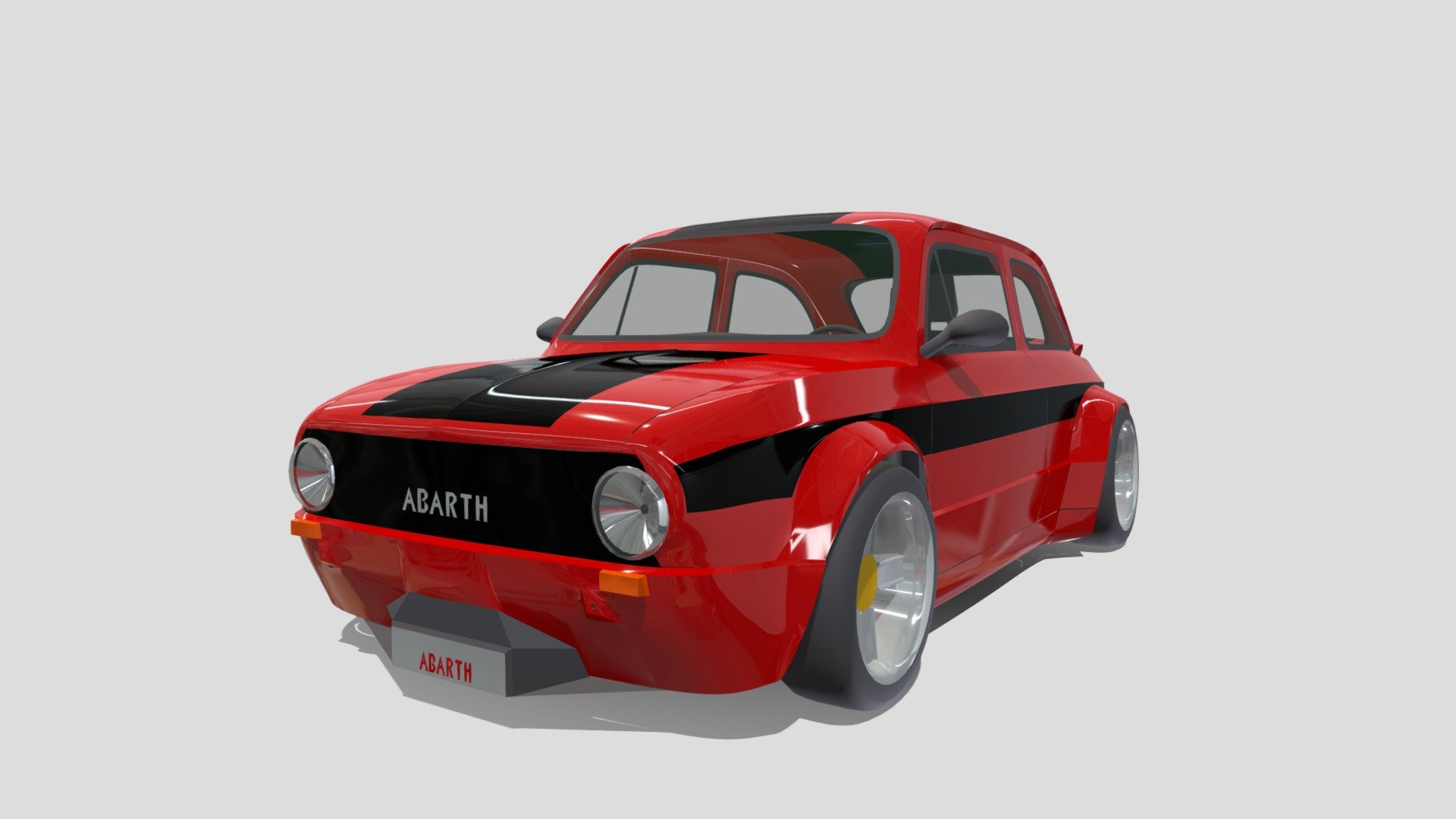 FIAT Abarth 850 Rallye - Download Free 3D model by Carrozze DÄULARI ...