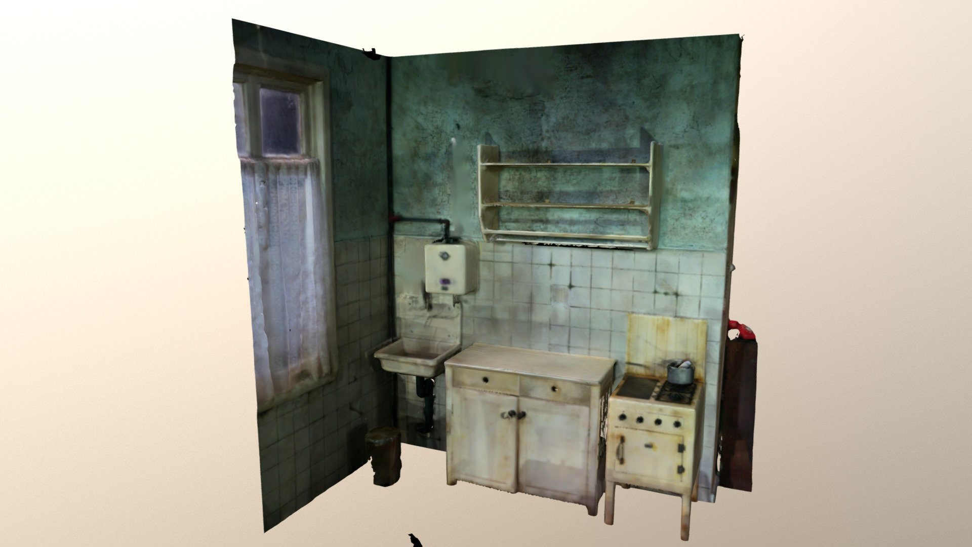 3D scan of Kitchen set from 'The Consul' Opera - 3D model by Model ...
