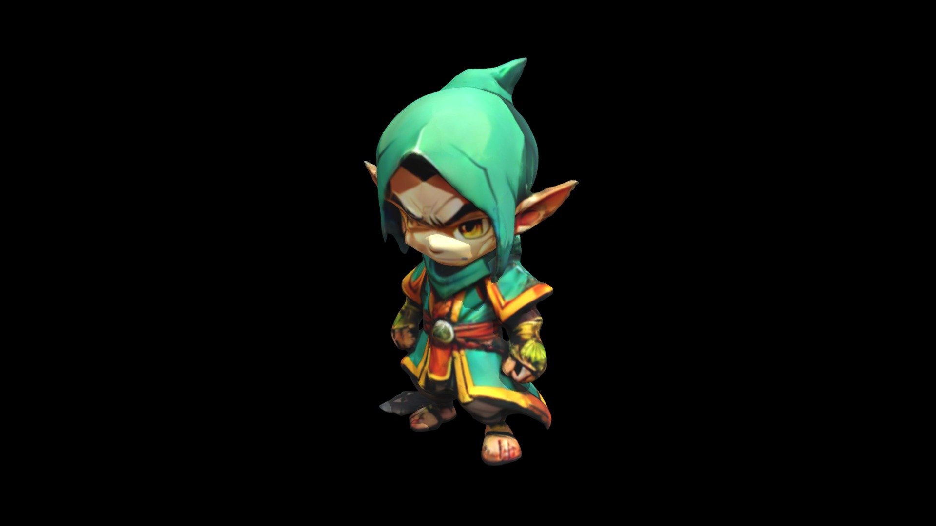 Animated Link from The Legend of Zelda Breath of - Download Free 3D ...