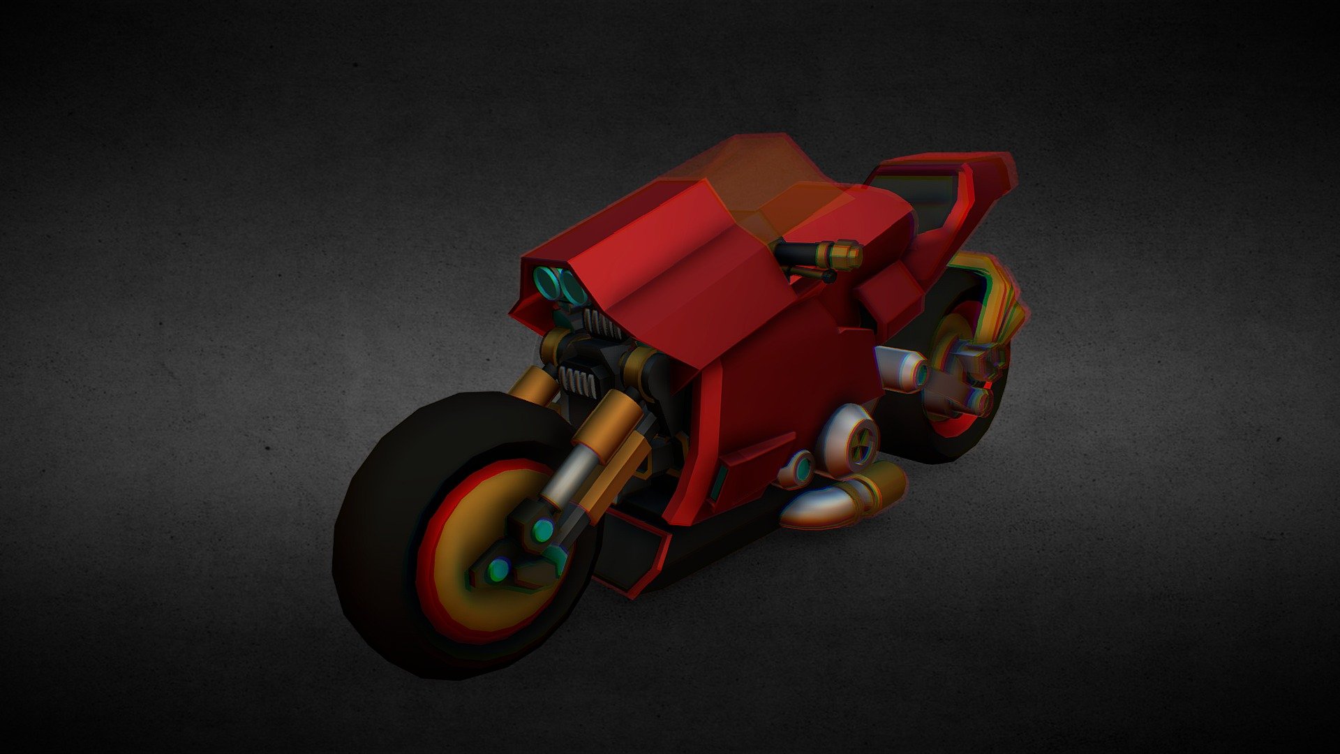 cyber motorcycle - 3D model by jotinh2 [4eaf67b] - Sketchfab
