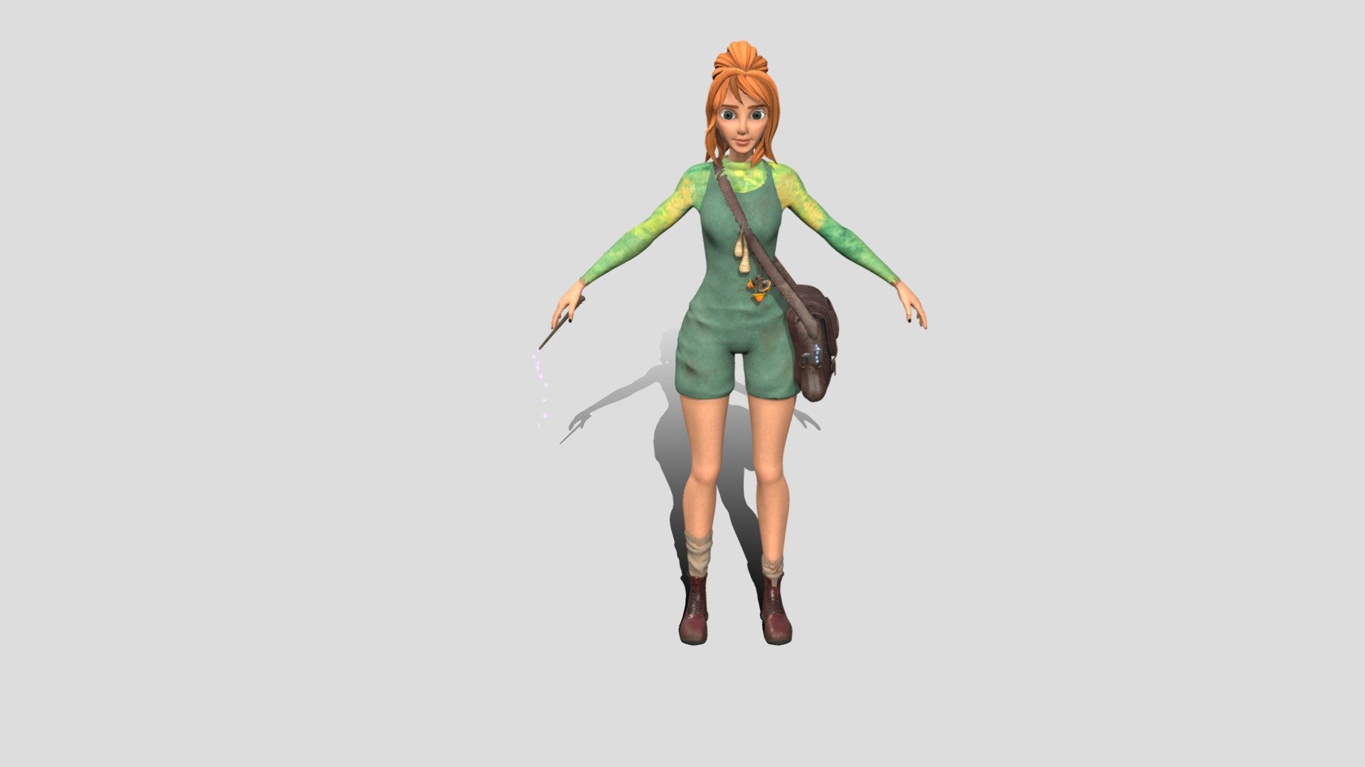 Stylised Witch Girl Character - Download Free 3D model by ...