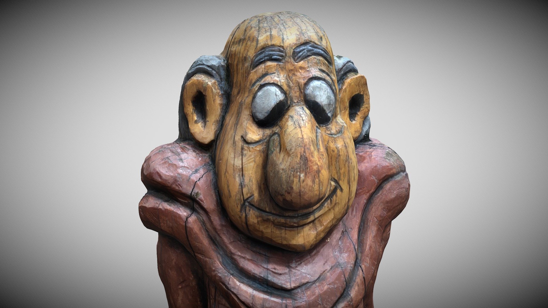 Wooden Monk - Buy Royalty Free 3D model by DAVANO [4eb1159] - Sketchfab ...