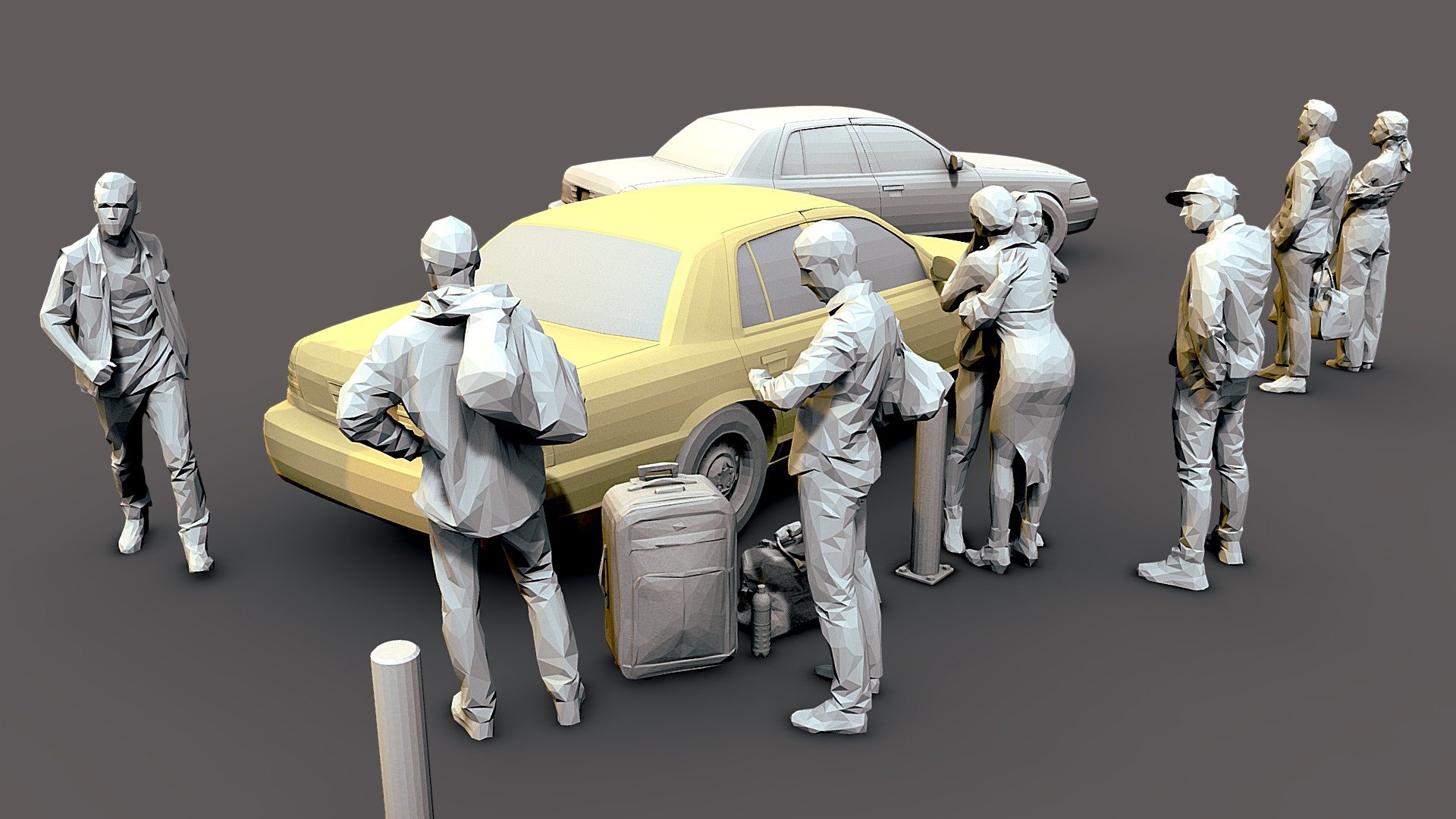 Seeing Off - 3D model by kanistra [4eb3688] - Sketchfab