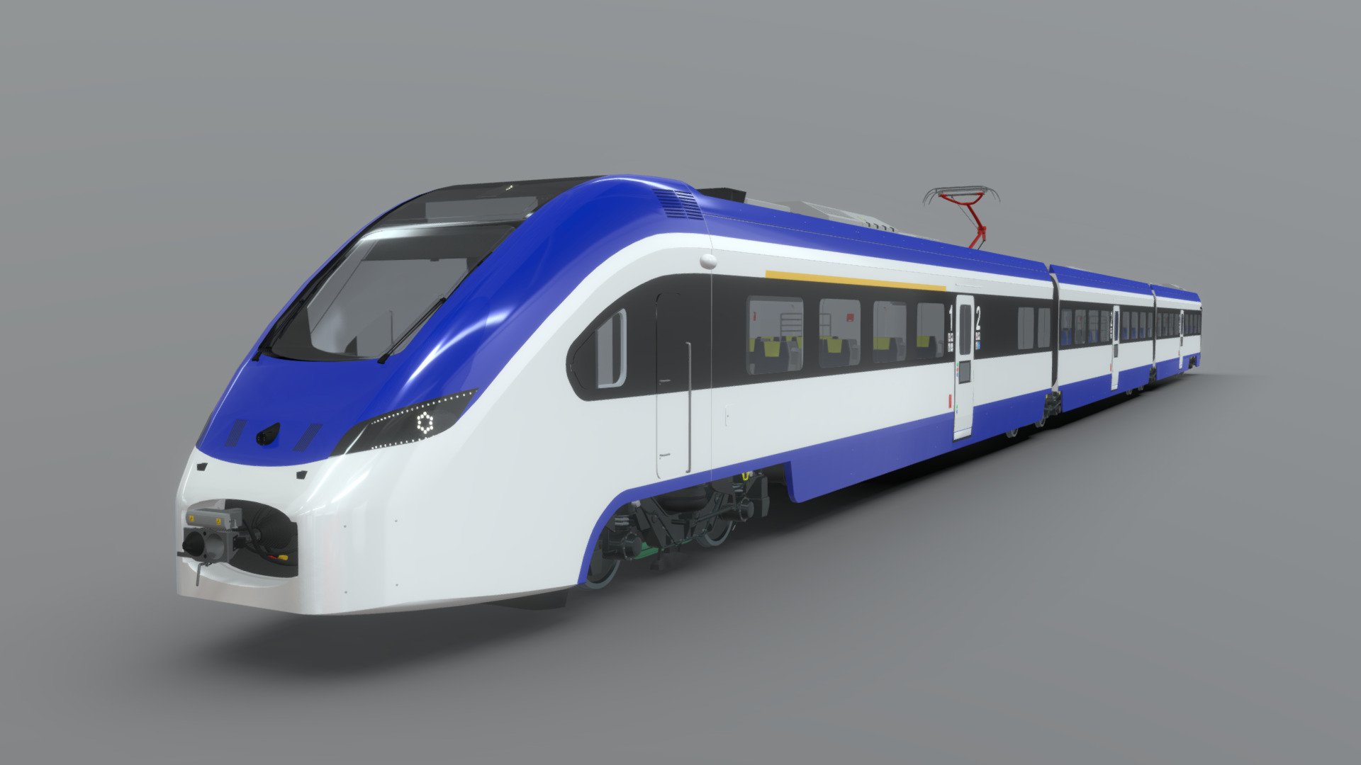 Intercity EMU Train [Full Interior] - Buy Royalty Free 3D model by ...