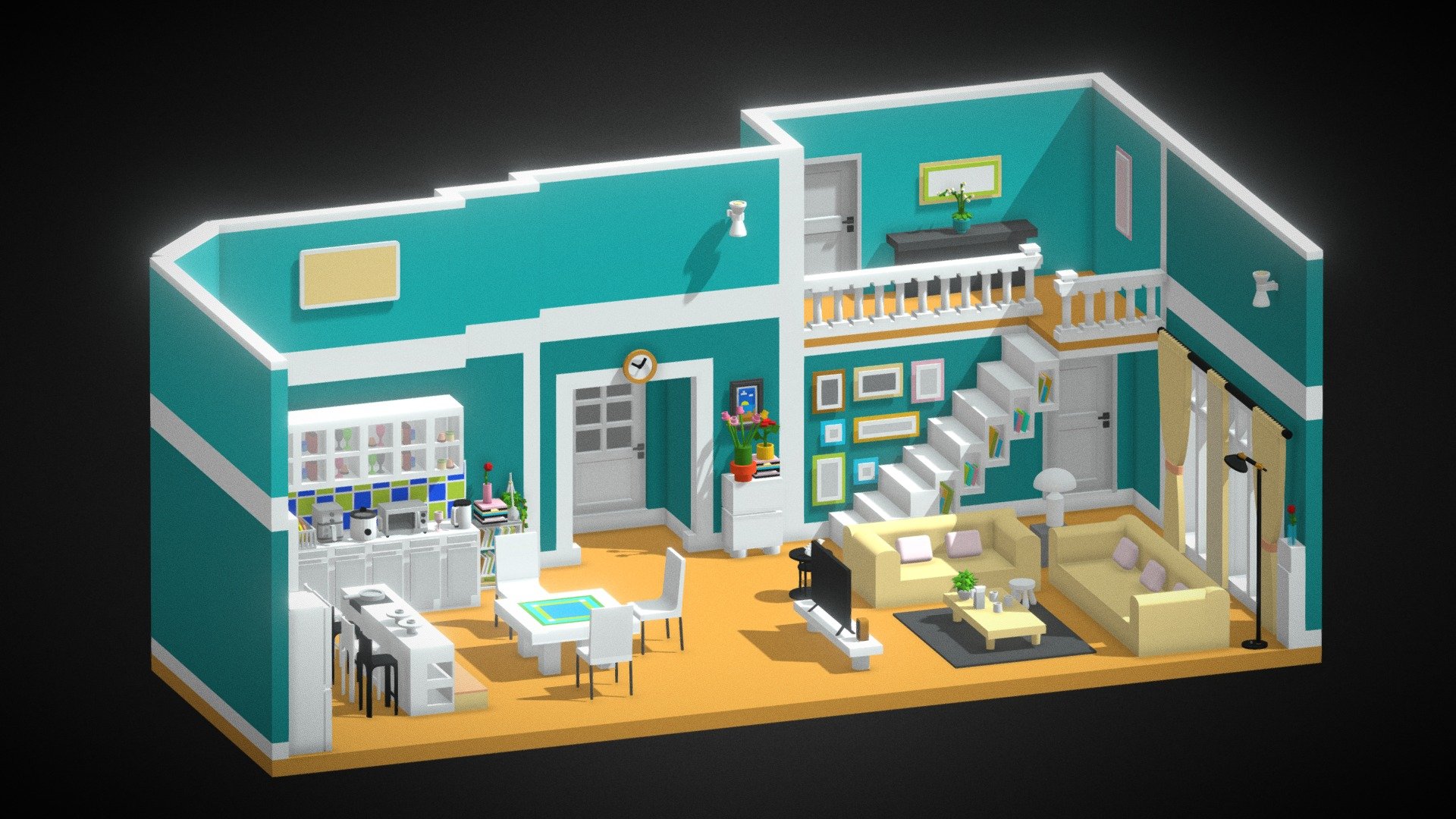 drawing room - Buy Royalty Free 3D model by 3d.xyz (@webuild) [4eb8198 ...