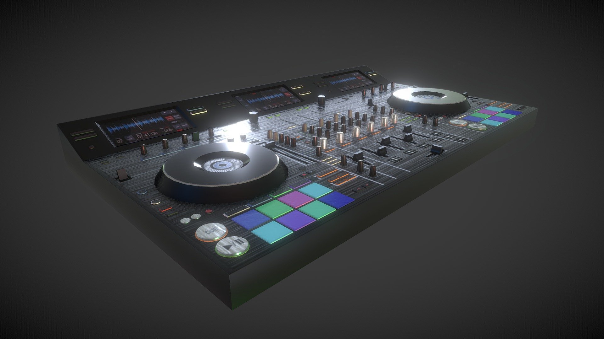 Pioneer DDJ-RZX 4-Deck Auido/Vidual DJController - 3D model by Charlie ...